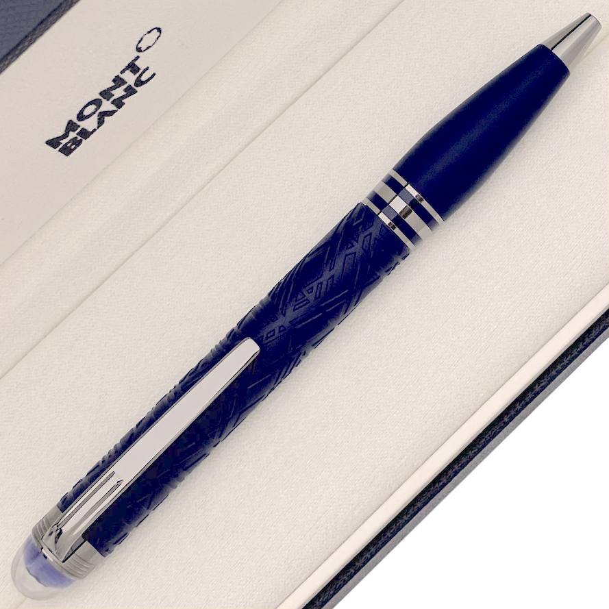 Montblanc StarWalker Space Blue Resin Kugelschreiber – penfabrik