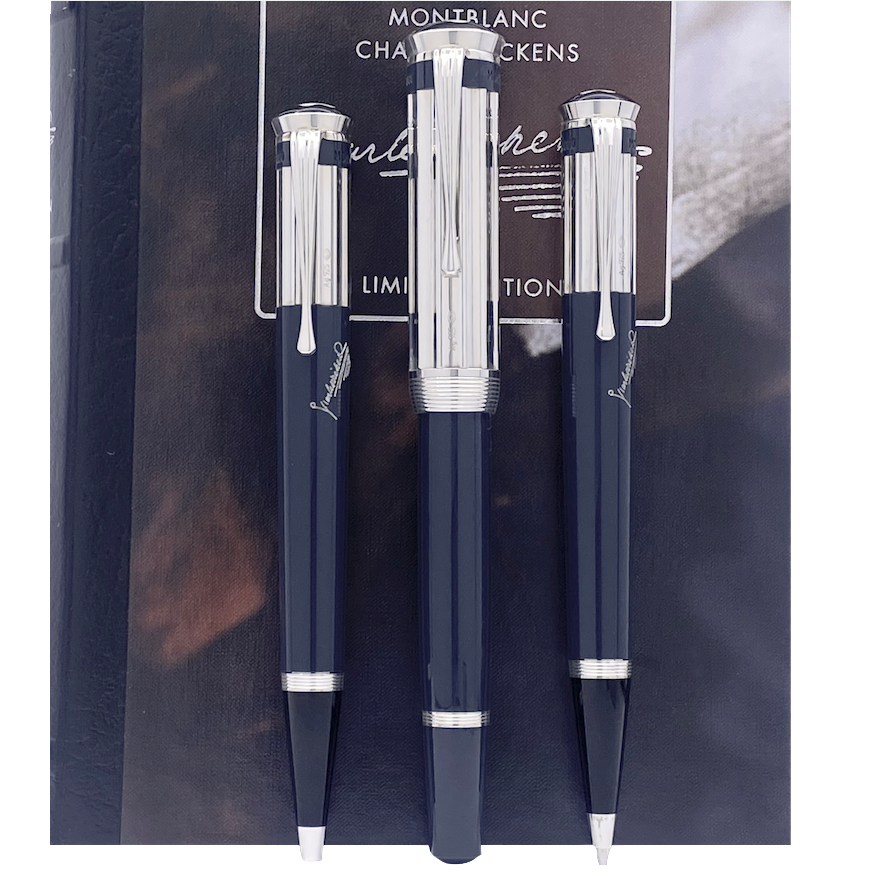 Montblanc Writers Edition 2001 Charles Dickens SET Füller Kuli Bleistift